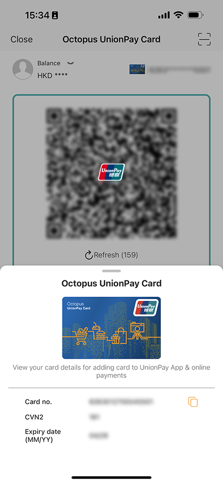 Use of Octopus UnionPay Card - Octopus Hong Kong